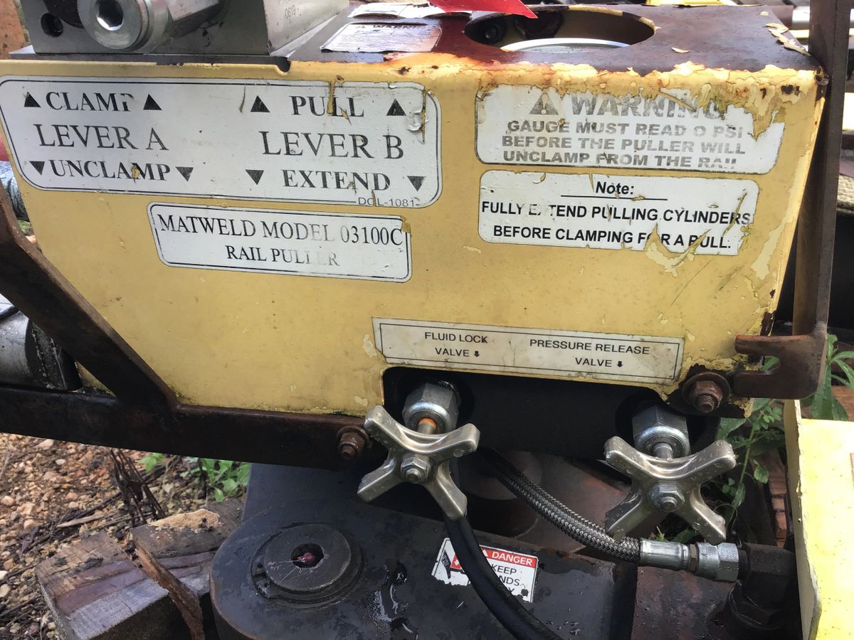 MATWELD 03100C UNITS RAIL TENSOR PULLERS